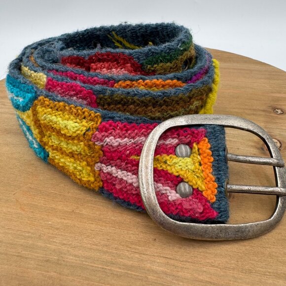 Jenny Krauss | Accessories | Jenny Krauss Handwoven Colorful Wool Belt ...